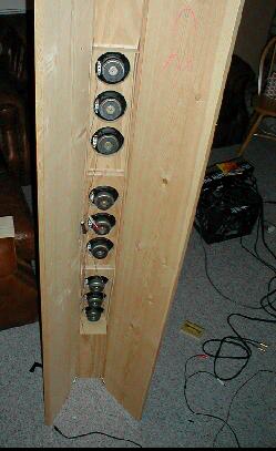 Open Baffle Line Array Speakers