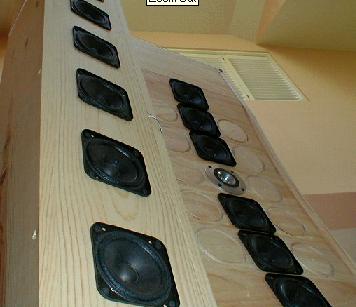 Open Baffle Line Array Speakers