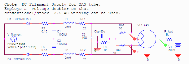 DHT Filament Hum in SET stages: Moondog case study